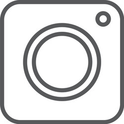 Social media camera icon flat style isolated Vector Image