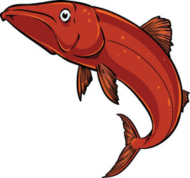 Angry pike cartoon Royalty Free Vector Image - VectorStock