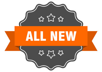 All new sticker label Royalty Free Vector Image