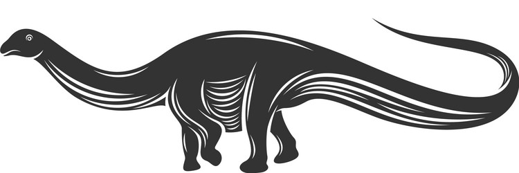 Brontosaurus logo design icon symbol template Vector Image