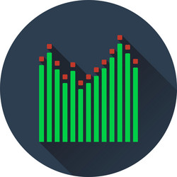 Graphic equalizer icon Royalty Free Vector Image