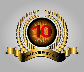 Laurel Wreath 10 Years Vector Images (over 300)