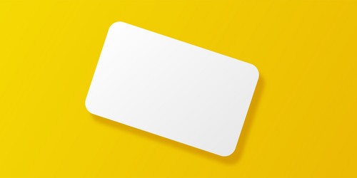 Credit card mockup realistic front side plastic Vector Image