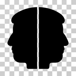 Dual face icon Royalty Free Vector Image - VectorStock