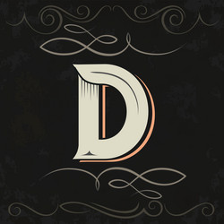 Letter D Cursive Alphabet Lettering Vector Images (45)