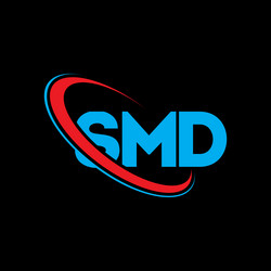 Smd logo letter design Royalty Free Vector Image
