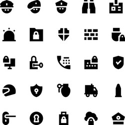 Crime and security icons 1 Royalty Free Vector Image