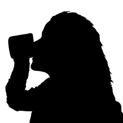 Girl Drinking Water Silhouette Vector Images (over 280)