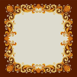 Royal golden frame menu card Royalty Free Vector Image