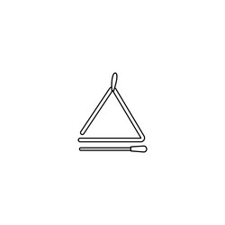 Triangle Instrument Clipart Black And White