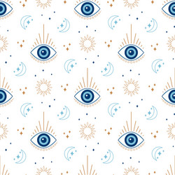 Magic greek evil eye talisman abstract designs Vector Image