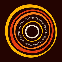 Aboriginal art seamless background Royalty Free Vector Image