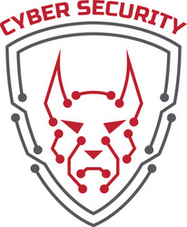 Cyber security design Royalty Free Vector Image