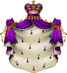 Royal mantle Royalty Free Vector Image - VectorStock