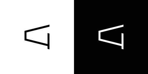 Modern and unique letter g initials logo design Vector Image