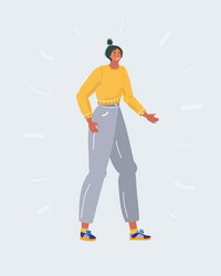 Tall Girl Cartoon Vector Images (over 750)