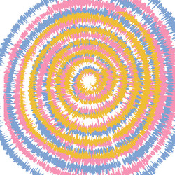 Rainbow tie dye swirl groovy background Royalty Free Vector