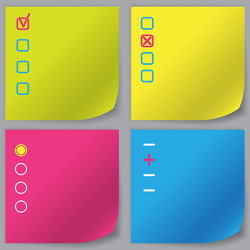 Checklist empty sheet of paper Royalty Free Vector Image