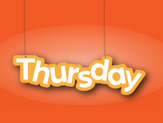 Thursday Word Vector Images (over 570)