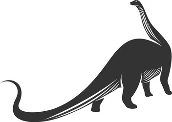Brontosaurus logo design icon symbol template Vector Image