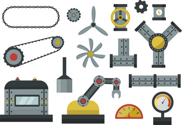 Machine parts Royalty Free Vector Image - VectorStock
