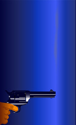 Smoking gun Royalty Free Vector Image - VectorStock