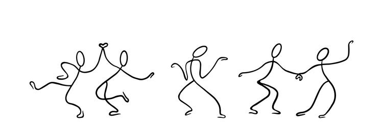 Stick Figure Music Dance Vector Images (91)