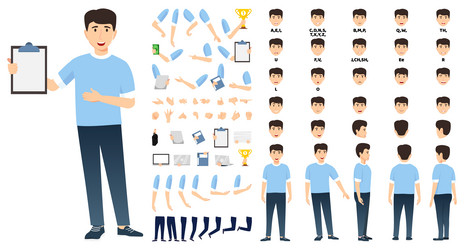 Face Sprite Set Character Vector Images (over 270)