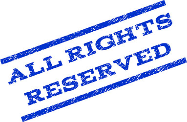 All rights reserved watermark stamp Royalty Free Vector