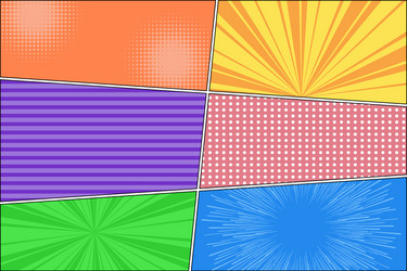 Comic book vertical template Royalty Free Vector Image