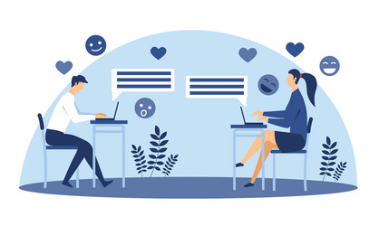 Digital Communication Etiquette Royalty Free Vector Image