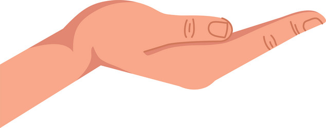 Open human hand Royalty Free Vector Image - VectorStock