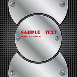 Metal Plate Backgrounds Royalty Free Vector Image