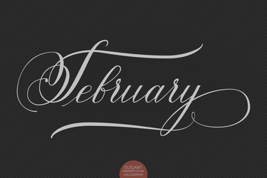 February Lettering Vector Images (over 47,000)