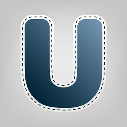 Letter u sign design template element Royalty Free Vector