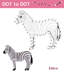 Numbers game dot to dot math game for kids Vector Image