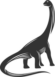 Brontosaurus logo design icon symbol template Vector Image