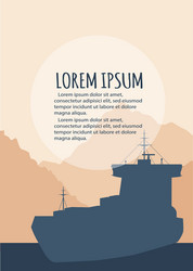 Cargo Flyer Port Sea Vector Images (over 100)