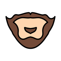 Goatee icon Royalty Free Vector Image - VectorStock