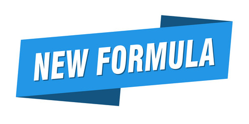 New formula ribbon isolated band sign Royalty Free Vector