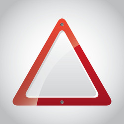 Danger road sign Royalty Free Vector Image - VectorStock