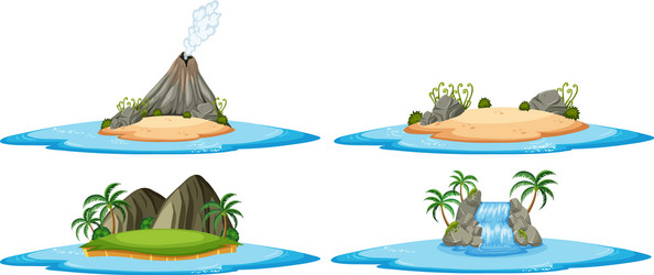 Four elements nature Royalty Free Vector Image