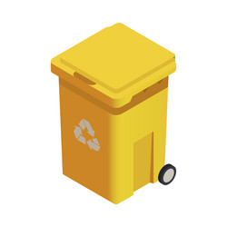 Garbage recycling bins wastes trash containers Vector Image