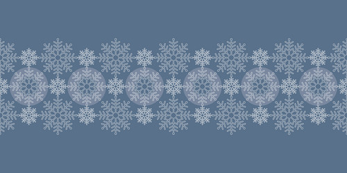 Creative christmas blue and white seamless Vector Image