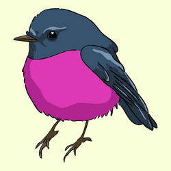 Robin Black and White Vector Images (over 390)