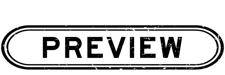 Grunge red preview word round rubber seal stamp Vector Image