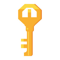 Key video game shiny icon Royalty Free Vector Image