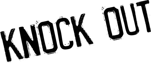 Knock out rubber stamp Royalty Free Vector Image