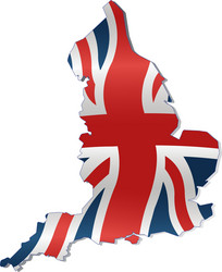 Map with national flag Royalty Free Vector Image