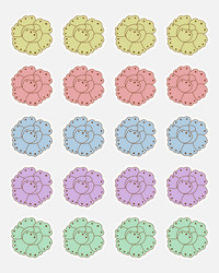 Flowers bullet journal stickers planner stickers Vector Image